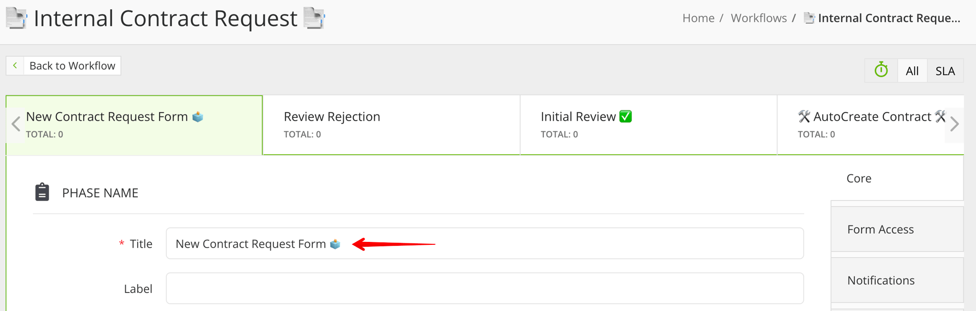 Configure Workflow Public Forms
